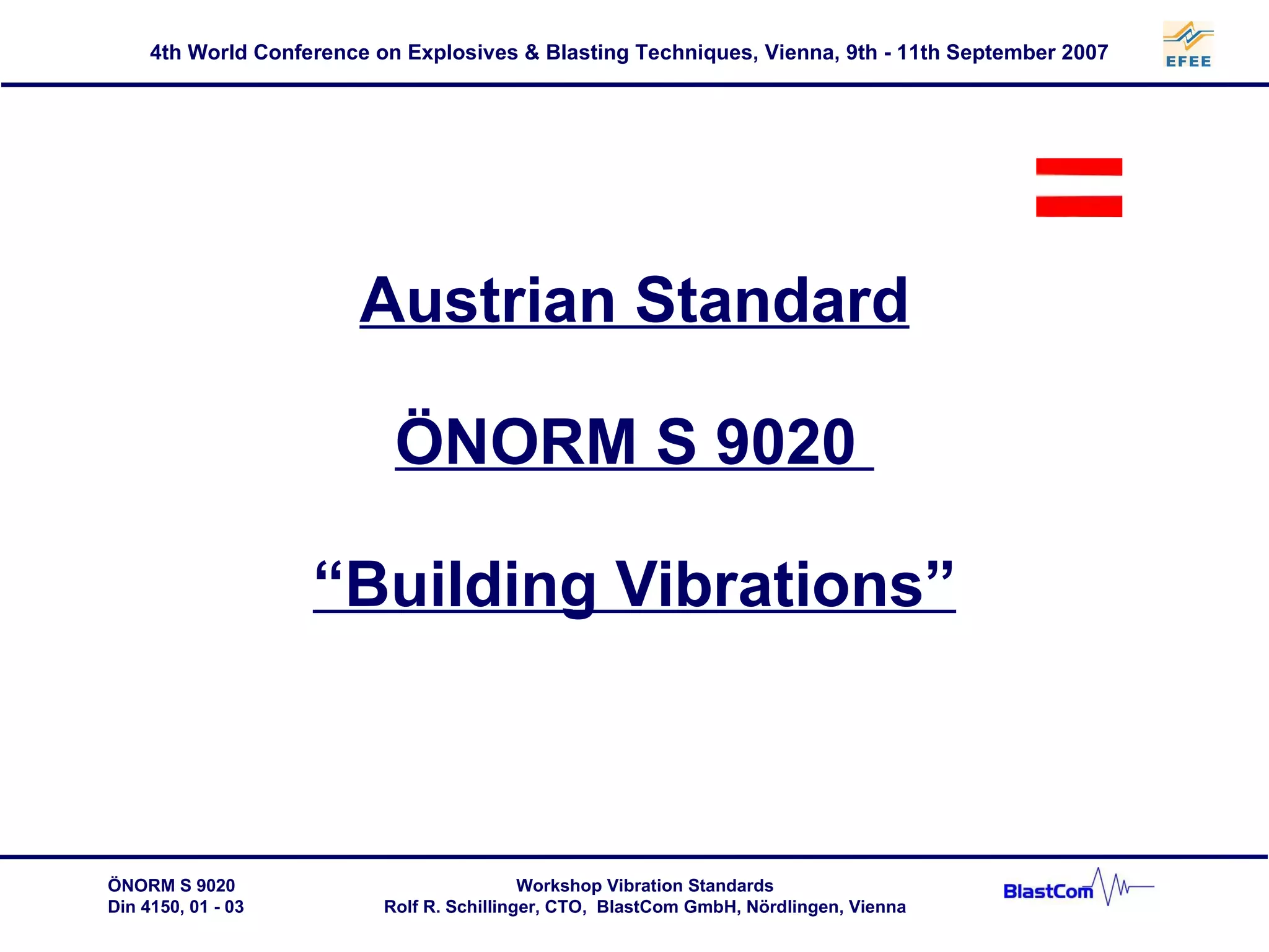 Vibration Standards Germany And Austria | PPT