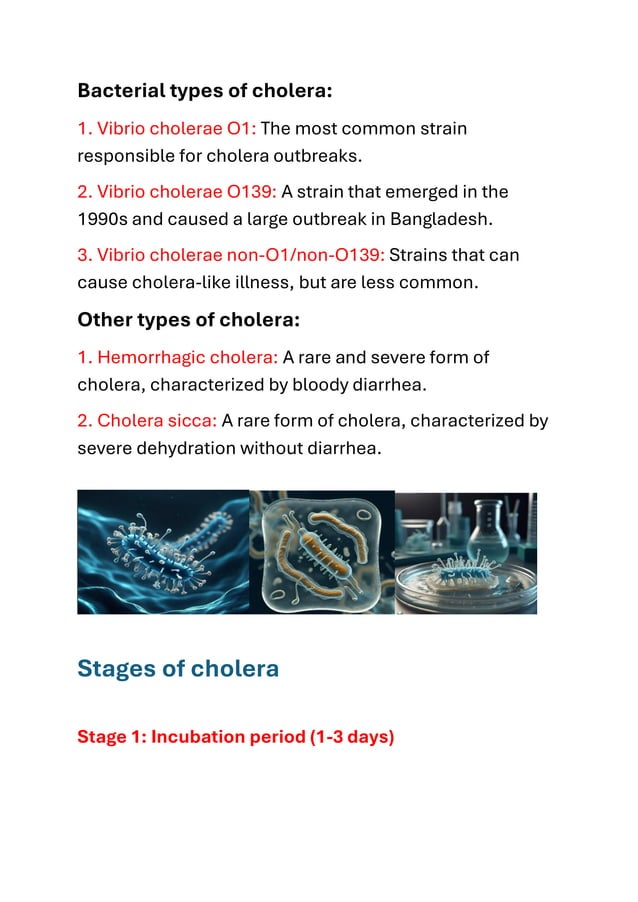 vibrio cholera , Clinical types of cholera , | PDF