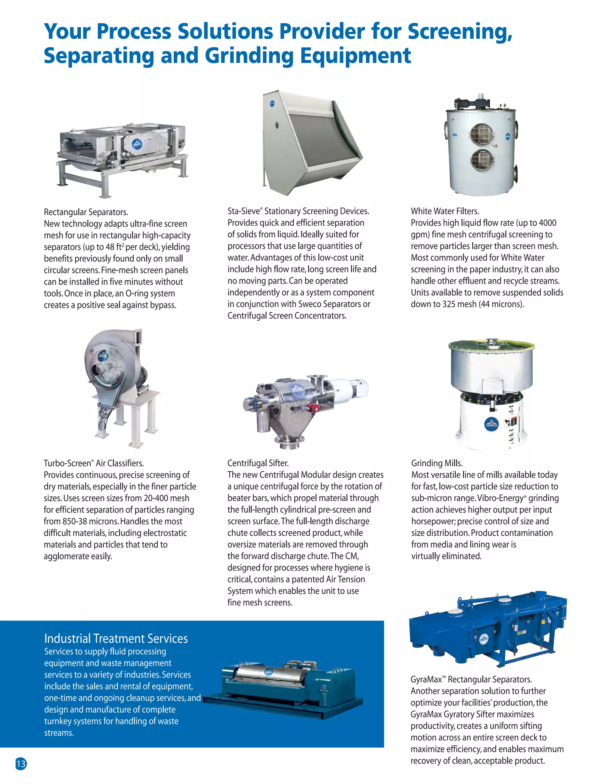 Vibro enery round separators | PDF