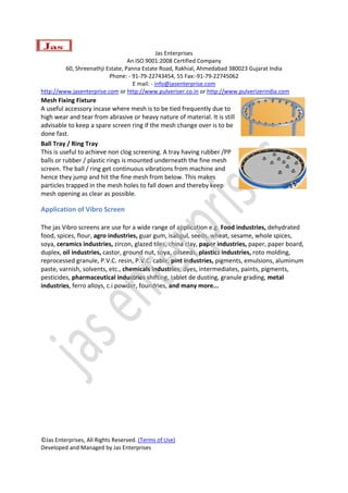 Vibro screen | PDF