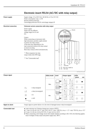 Vibronic-Point level switch-Liquiphant M FTL51C | PDF