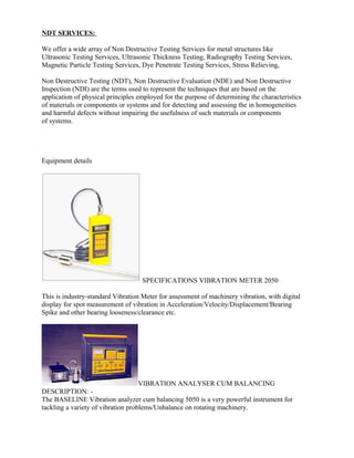 Dynamic Balancing Services | PDF