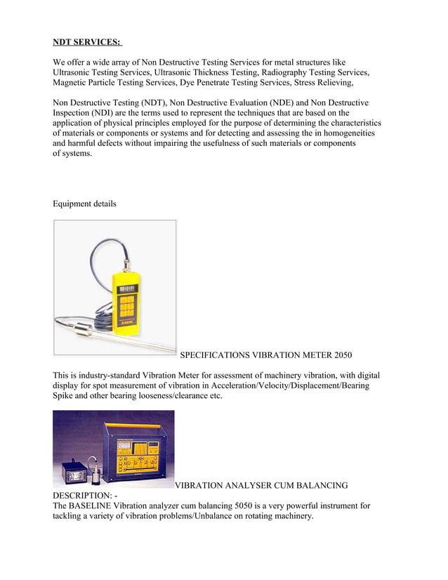 Dynamic Balancing Services | PDF