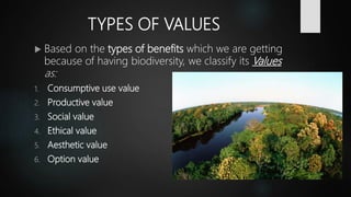 BIODIVERSITY : VALUE, HOTSPOT & THREATS | PPTX