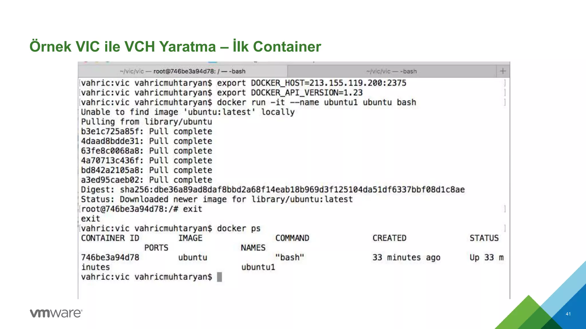 vSphere Integrated Containers | PPT
