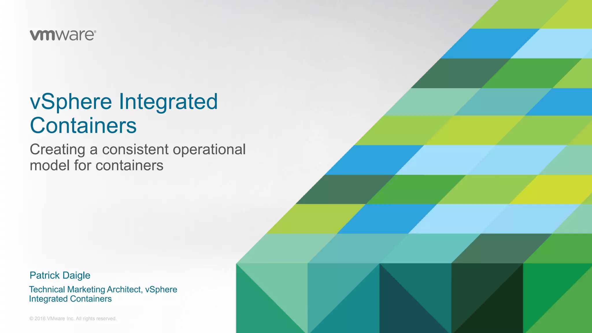 vSphere Integrated Containers 101 and End-User Workflow | PPTX | Cloud ...