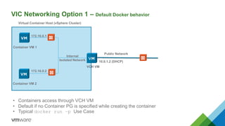 vSphere Integrated Containers 101 and End-User Workflow | PPTX