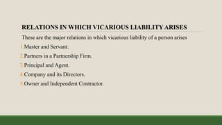 VICARIOUS LIABILITY.pptx | Law