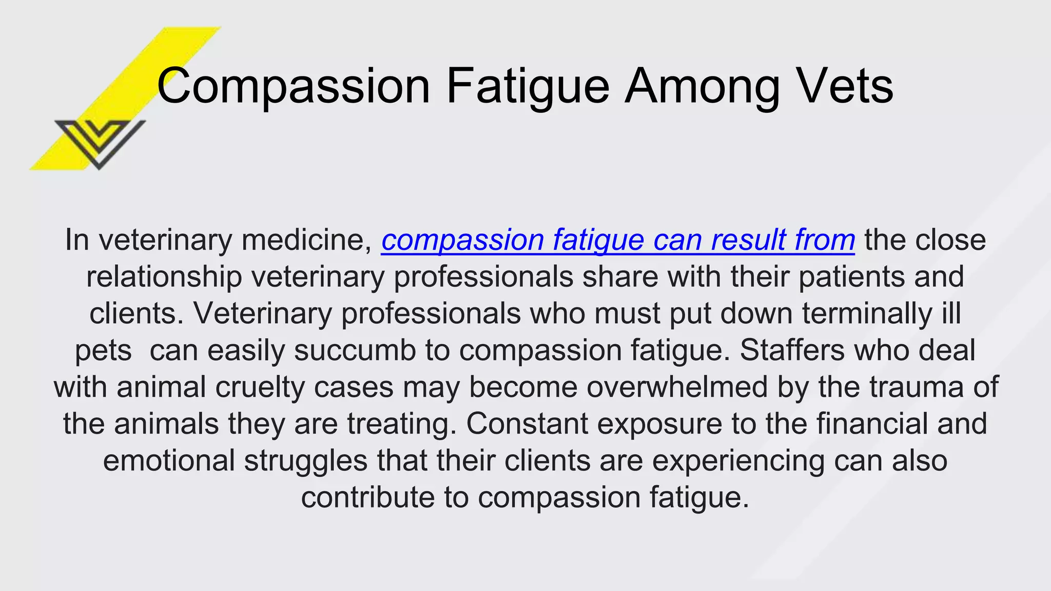 Professional Burnout vs. Compassion Fatigue | PPTX