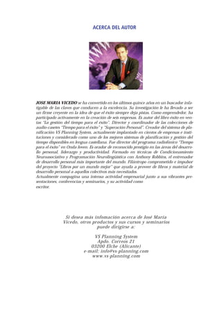 75 claves para administrar mejor su tiempo (Jose Maria Vicedo) | PDF