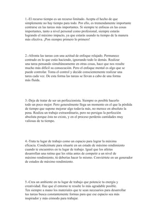 75 claves para administrar mejor su tiempo (Jose Maria Vicedo) | PDF