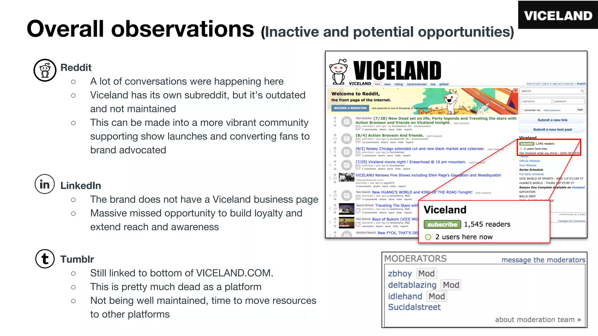 Viceland Social Media Brand Assessment | PDF