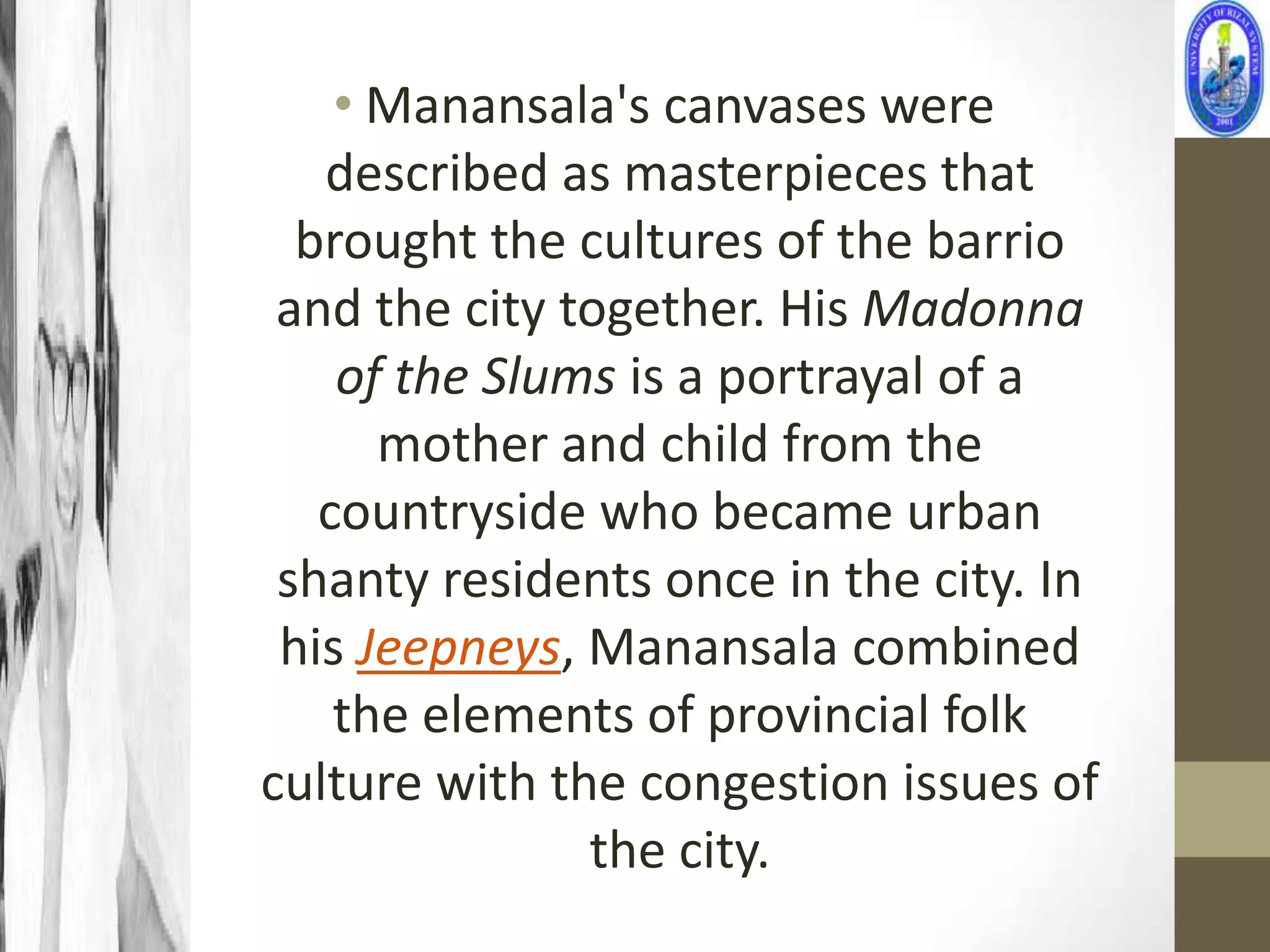 Vicente Manansala | PPTX