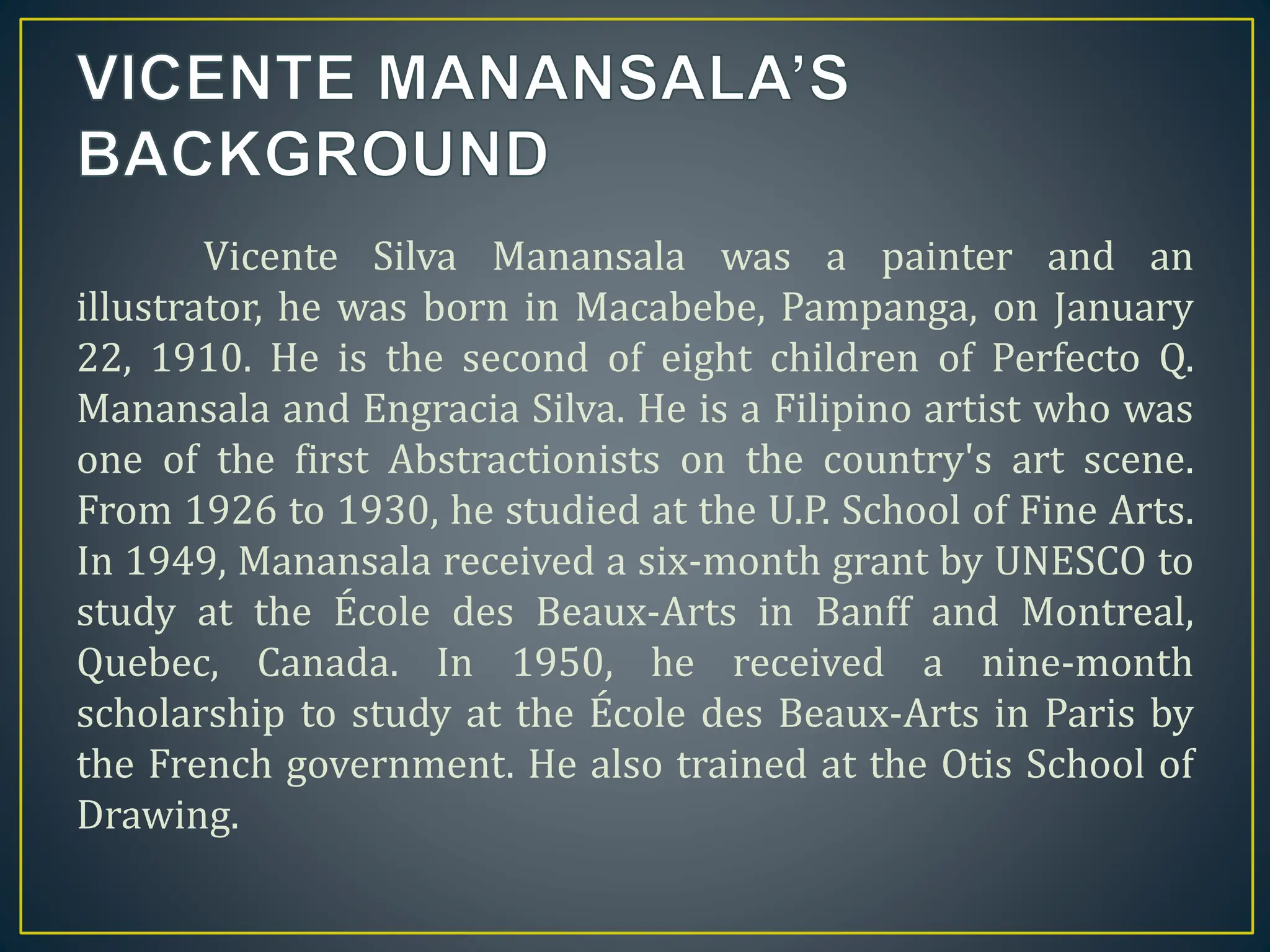 VICENTE MANANSALA Php National Artist.pptx