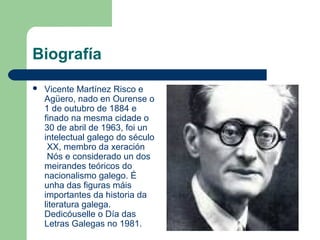 Vicente Risco, traballo de Cristina e Álvaro | PPT