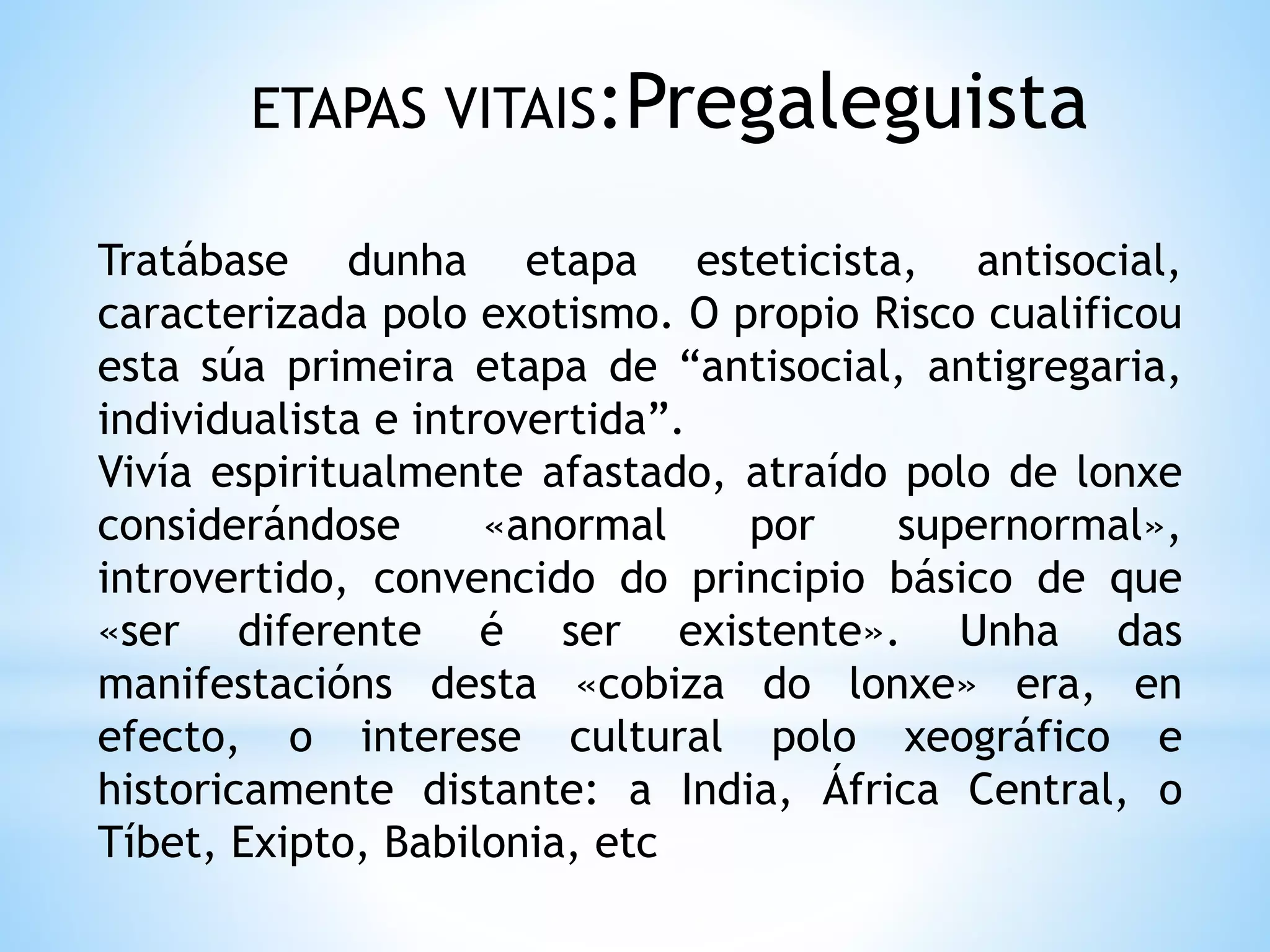 Vicente Risco | PPTX