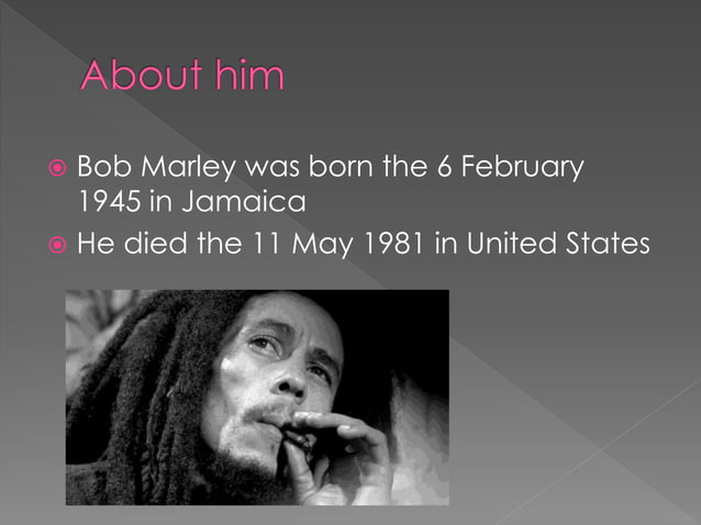 Presentacion Bob Marley | PPTX