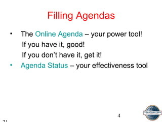 Toastmasters Club VP Education - Role and Responsibility by Toastmaster ...