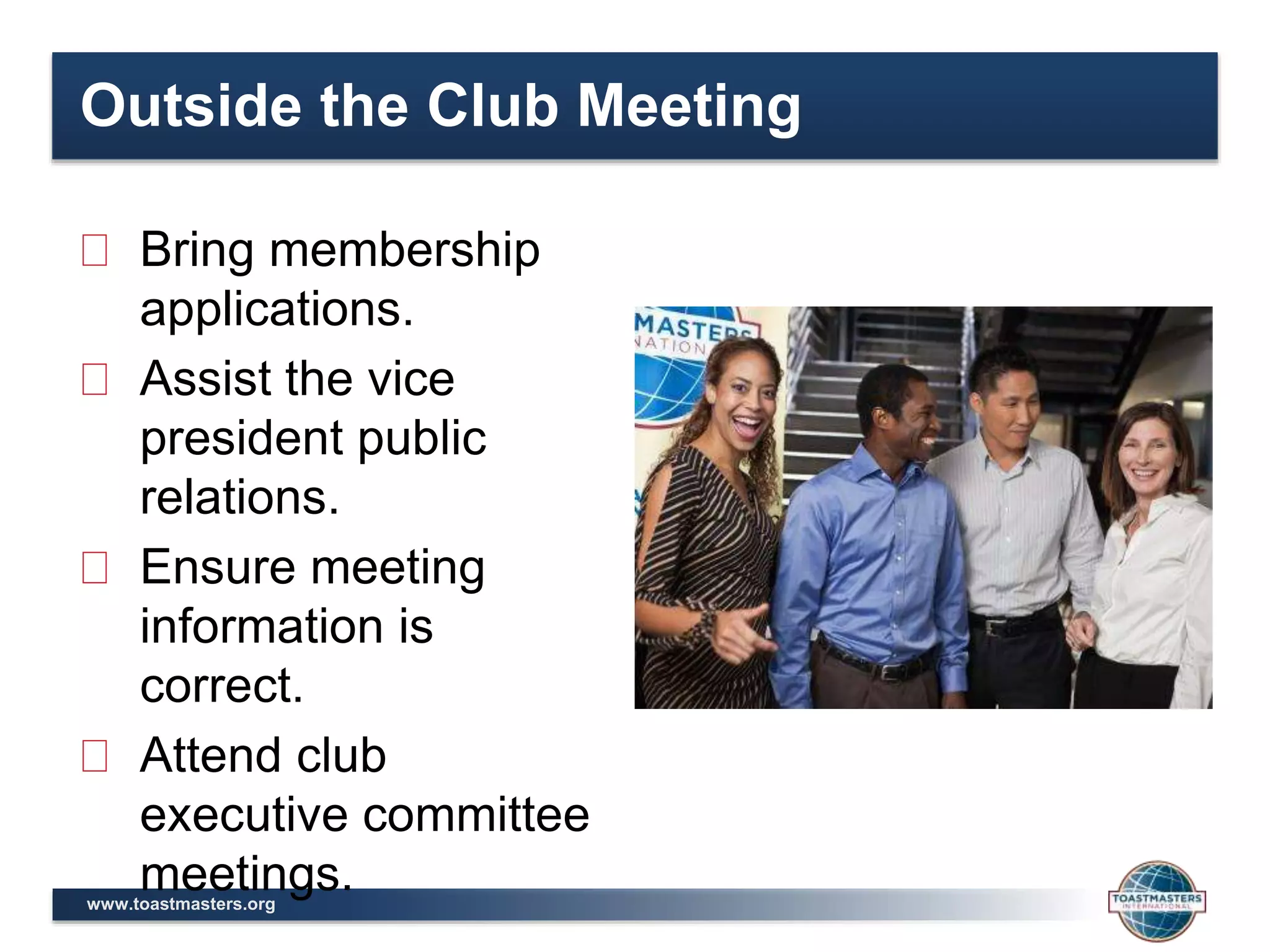 Vice president membership slides | PPTX