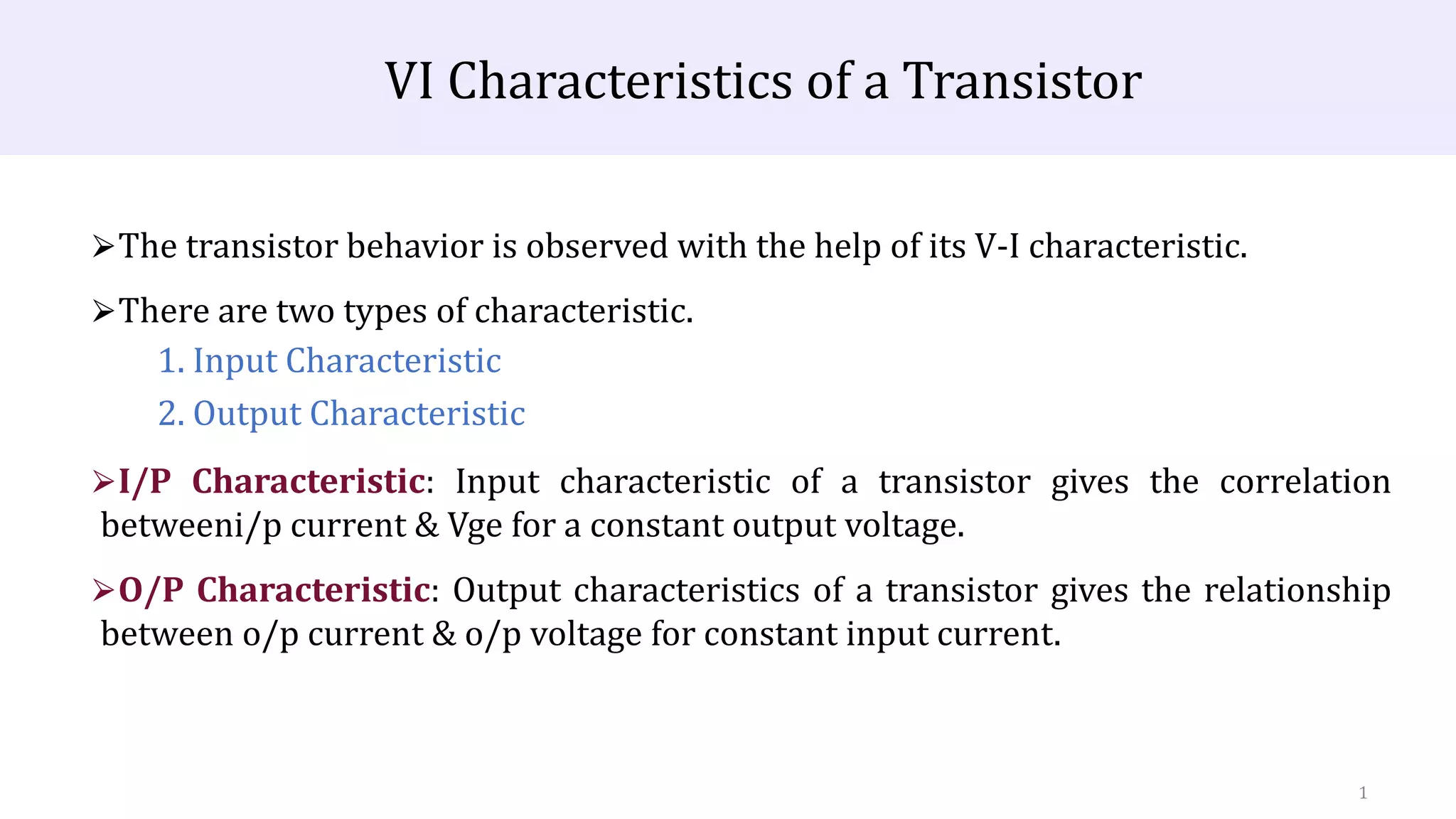 VI Characteristics of a Transistor.pptx