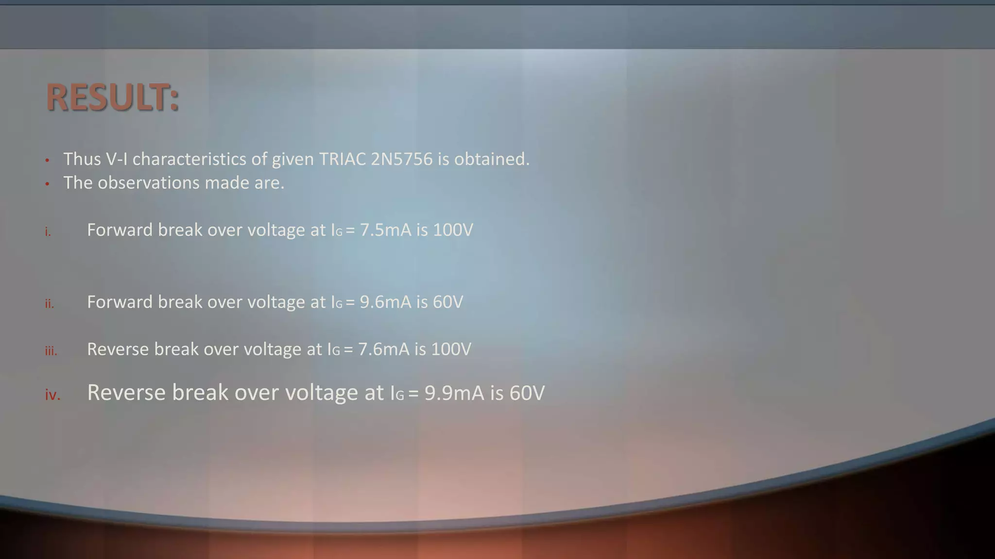 Vi characteristics of triac | PPTX