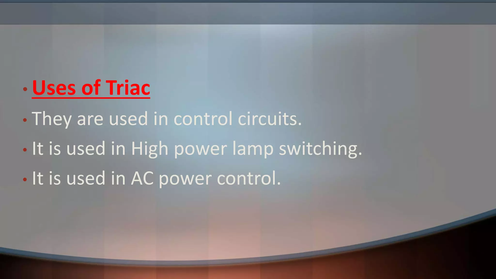 Vi characteristics of triac | PPTX