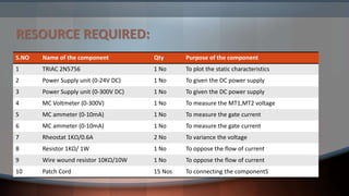 Vi characteristics of triac | PPTX