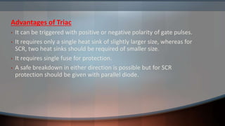Vi characteristics of triac | PPTX