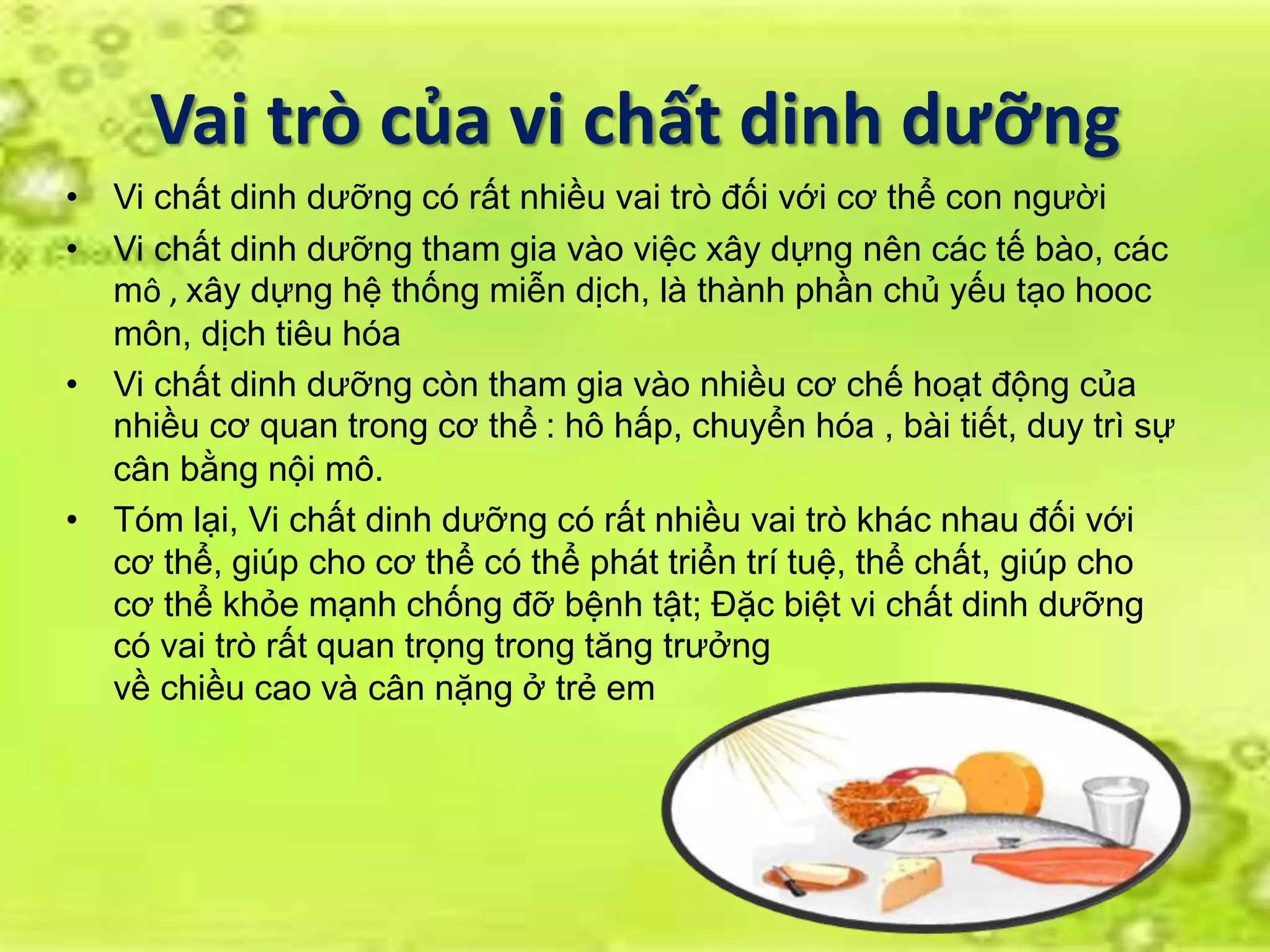 Vi chất dinh dưỡng nhóm 11 | PPTX