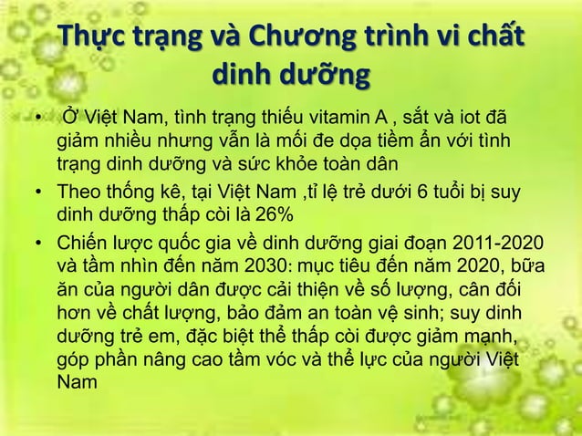 Vi chất dinh dưỡng nhóm 11 | PPTX