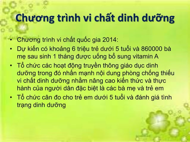 Vi chất dinh dưỡng nhóm 11 | PPTX