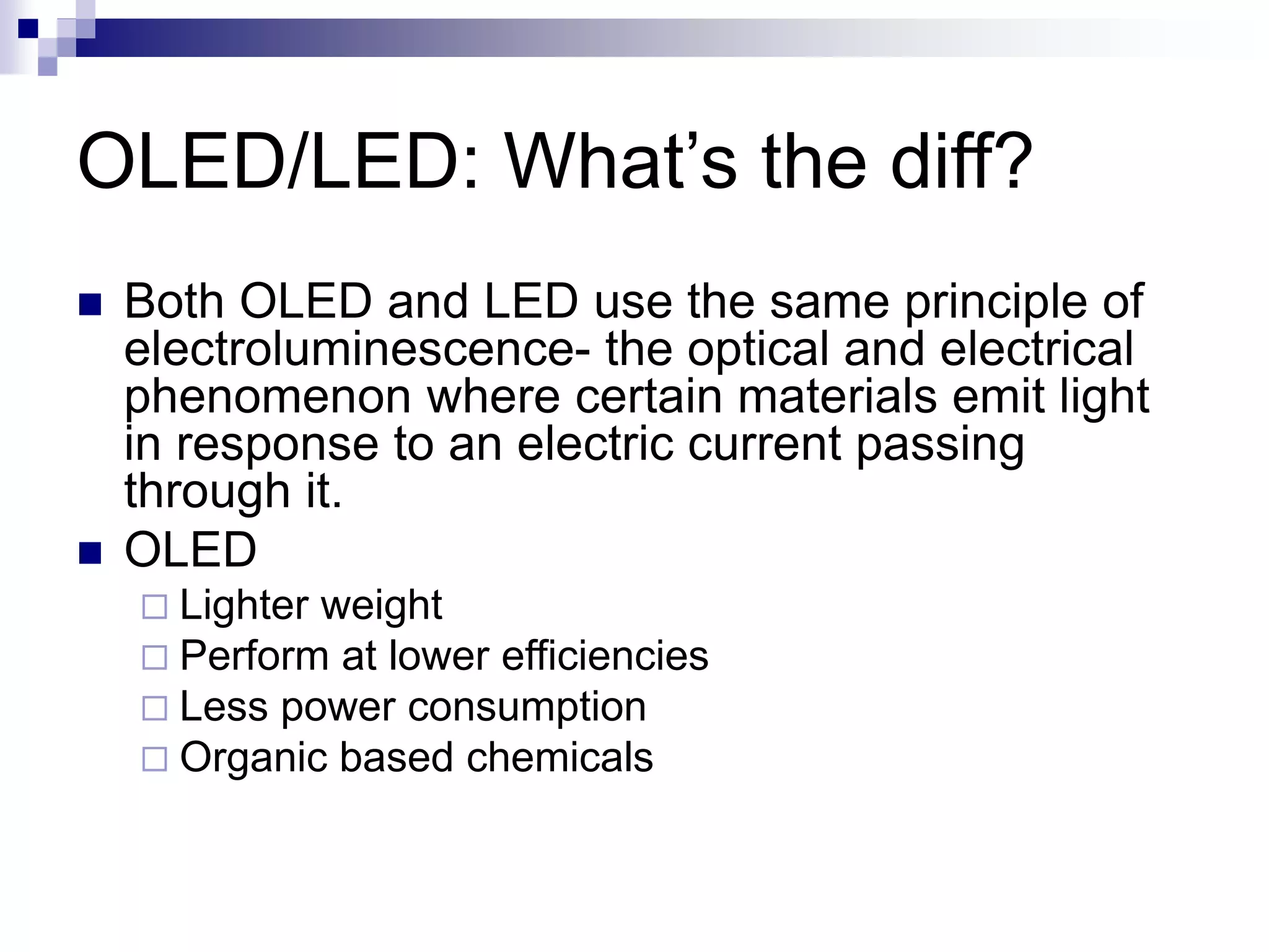 OLED | PPT