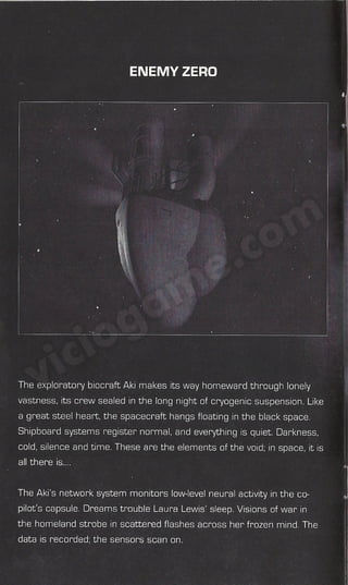 Enemy Zero (Sega Saturn) - Manual US | PDF