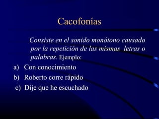 Vicios del lenguaje | PPT
