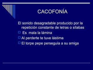 Vicios del lenguaje o de diccion | PPT
