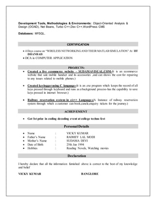 Vicky cv | DOCX