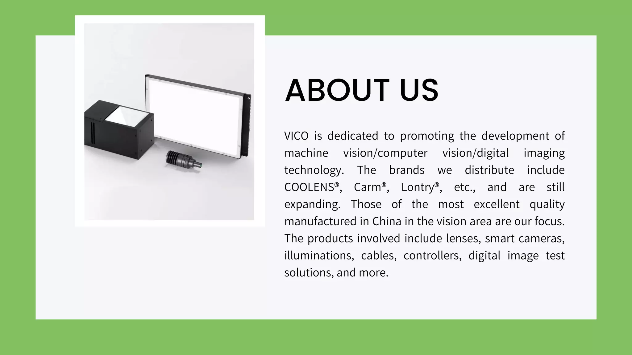 VICO TECHNOLOGY LIMITED | PPTX | Cameras and Camcorders | Consumer Electronics
