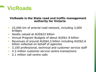 Vic roads overview peter mitchem | PDF | Australia and Oceania Travel ...