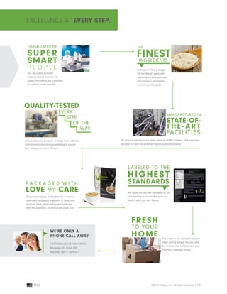 ViSalus Vi-Crunch Fact Sheet | PDF