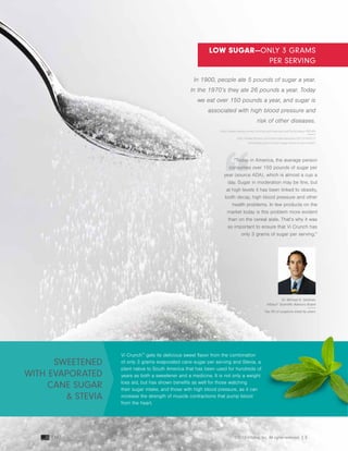 ViSalus Vi-Crunch Fact Sheet | PDF