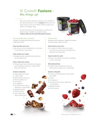 ViSalus Vi-Crunch Fact Sheet | PDF
