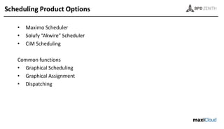 Maximo Planning & Scheduling - BPD Zenith Presentation | PPTX