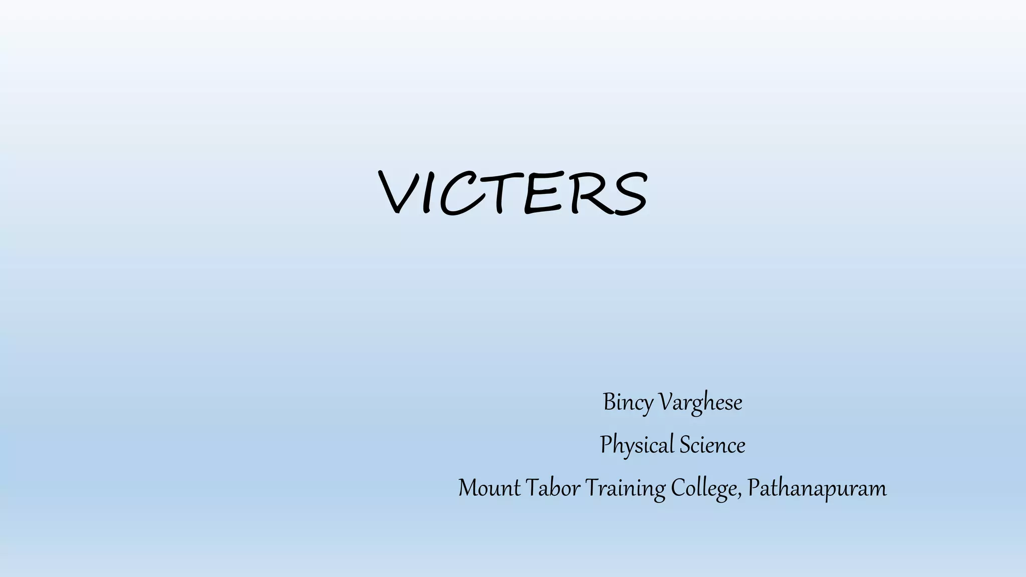 VICTERS channel.pptx