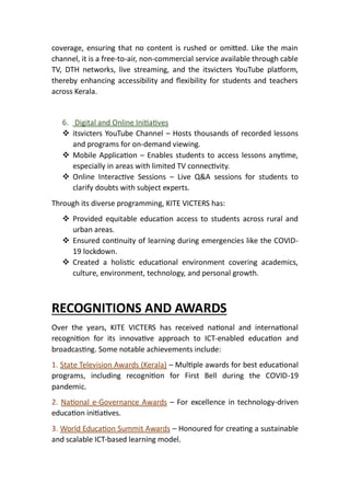 VICTERS CHANNEL (Versatile ICT Enabled Resource for Students) | PDF