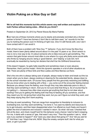 Victim Puking on a Nice Guy or Gal! | PDF