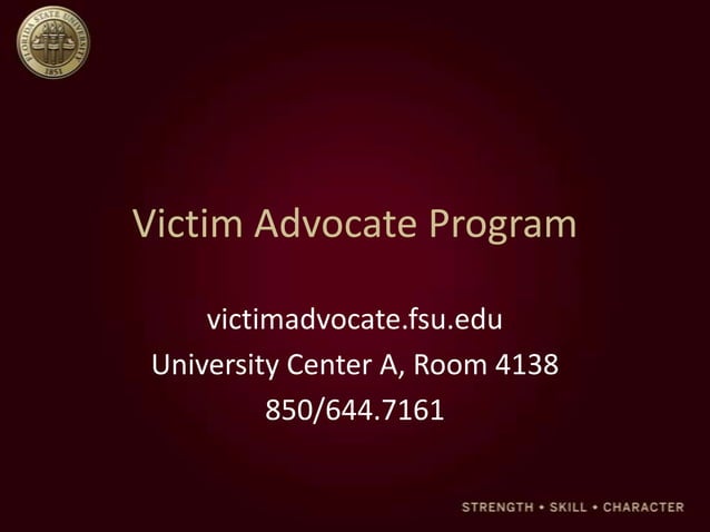 Victim Advocate Program Overview | PPTX