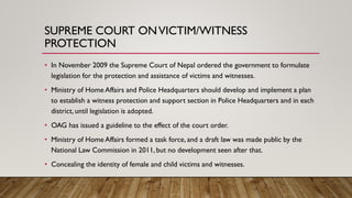Victim and witness protection in transitional justice processes | PDF