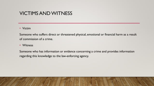 Victim and witness protection in transitional justice processes | PDF