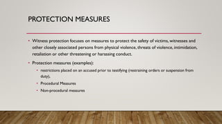 Victim and witness protection in transitional justice processes | PDF