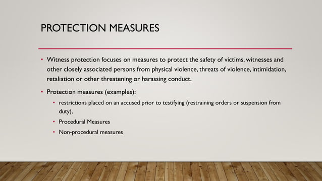 Victim and witness protection in transitional justice processes | PDF